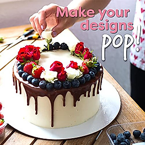 White Cake Boards Round | 25 Pack – 8 Inch | Cardboard Cake Rounds Circles | Disposable Cake Platter Board Base Tray | Cake Decorating Supplies | Cake Plate Accessories