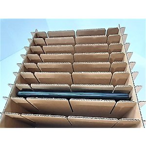 Tek Source Solutions Universal Motherboard Shipping & Storage Box Kit – Slotted Moving Boxes with Trays, Protective Corrugated Cardboard Packing Boxes, Foam Shock Protection Shell, Pack of 1