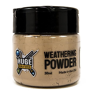 Huge Miniatures Weathering Powder, Sand Pigment for Model Terrain Scenery and Vehicles by Huge Minis - 30ml Flip-Top Container