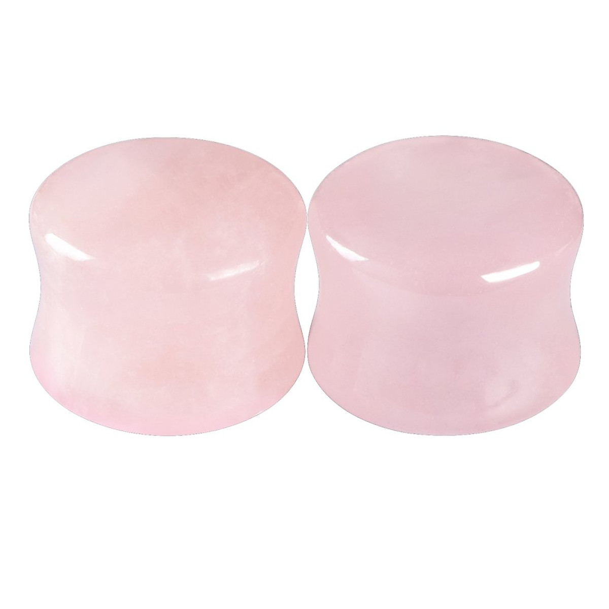 Oyaface 2pcs Stone Ear Gauges Flesh Tunnels Plugs Stretchers Expander Multi-styles 2g-5/8 ((Rose Quartz Stone),5/8"(16mm))