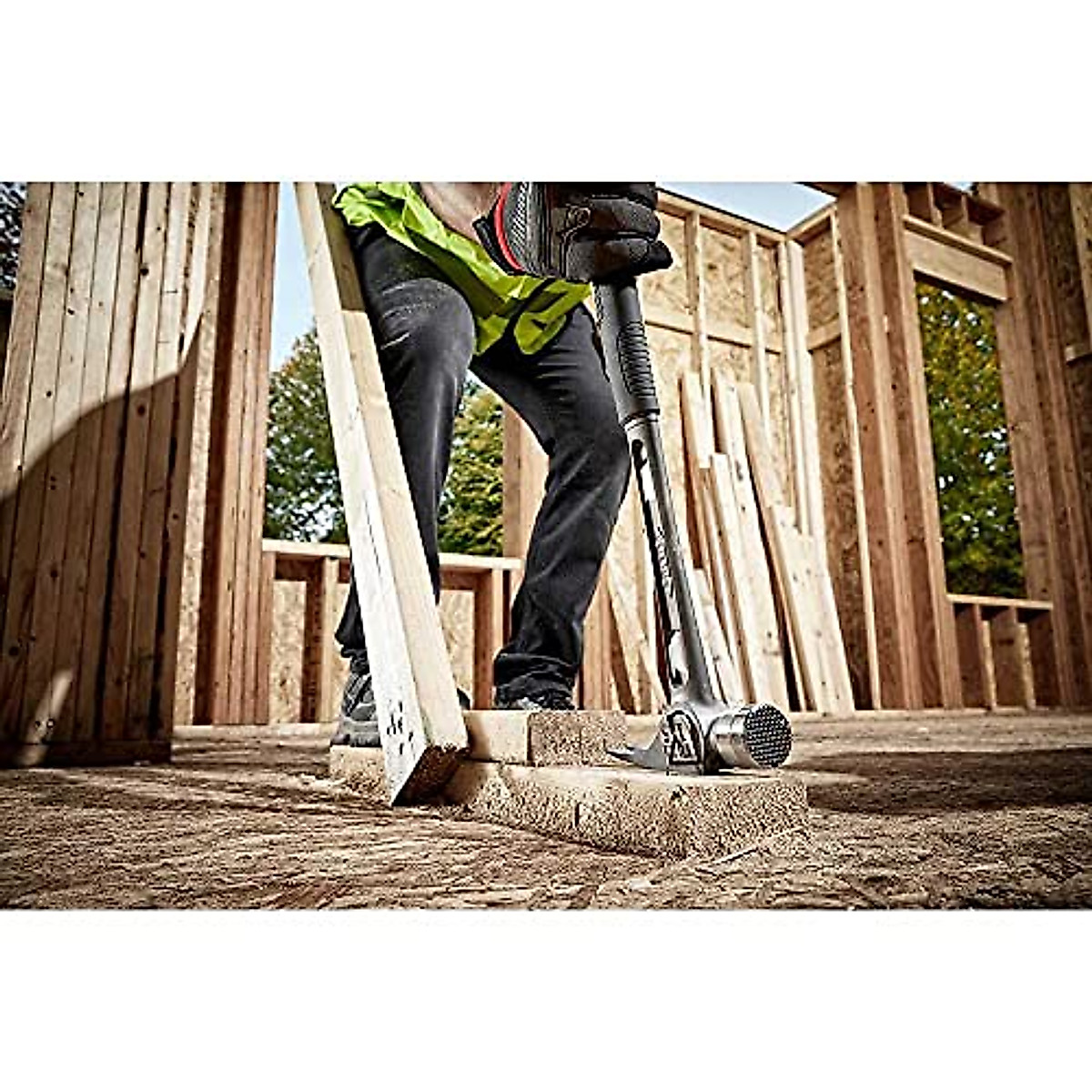 15 Oz. Tibone Hammer, Replaceable Milled Steel Face, Curved Handle