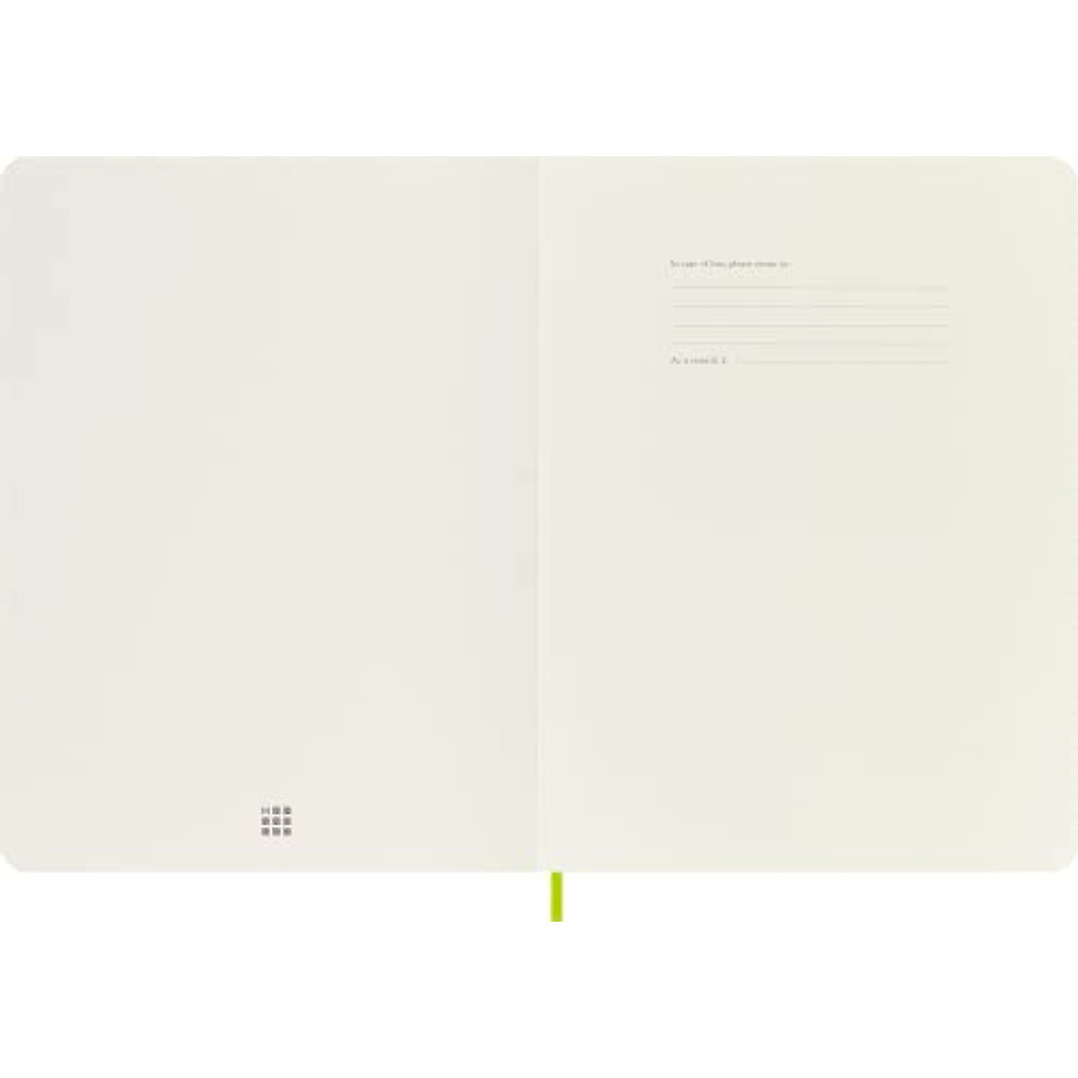 Moleskine Classic Notebook, Soft Cover, XL (7.5" x 9.5") Ruled/Lined, Lemon Green, 192 Pages