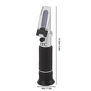 Handheld Refractometer, Accurate Data Salinity Refractometer Fast Measurement Clear Reading Wide Application for Aquarium