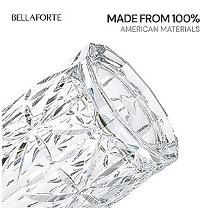 BELLAFORTE Shatterproof Tritan Tall Tumbler, Set of 4, 18oz - Myrtle Beach Drinking Glasses - Unbreakable Plastic Drinking Glasses for Gifting, Parties, New Year - BPA Free - Dishwasher Safe - Clear