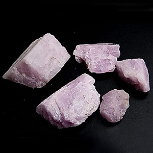 Acxico 100g Random Natural Rough Kunzite Spodumene Raw Stone Crystal Specimen Mineral