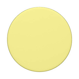 Simple Solid Color Chic Plain Pastel Light Yellow Design PopSockets Swappable PopGrip