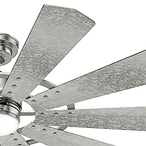 Hunter Fan Company 50736 Crescent Falls Ceiling Fan, 52, Galvanized