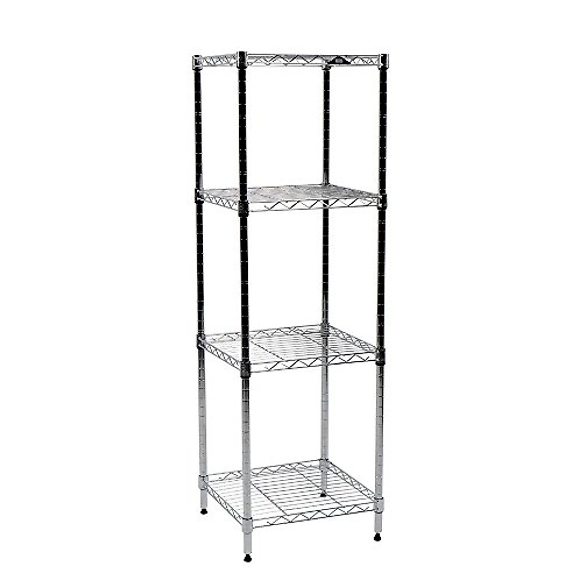Apollo Hardware Chrome 4-Shelf Wire Shelving 14"x15"x48"