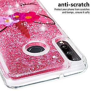 ISADENSER Huawei P40 Lite e Case Huawei Y7P 2020 Case Clear TPU Glitter Stylish With 3D Love Quicksand Shiny Flowing Liquid Litetective Cover Compatible with Huawei P40 Lite e / 7P Sleeping Unicorn XY
