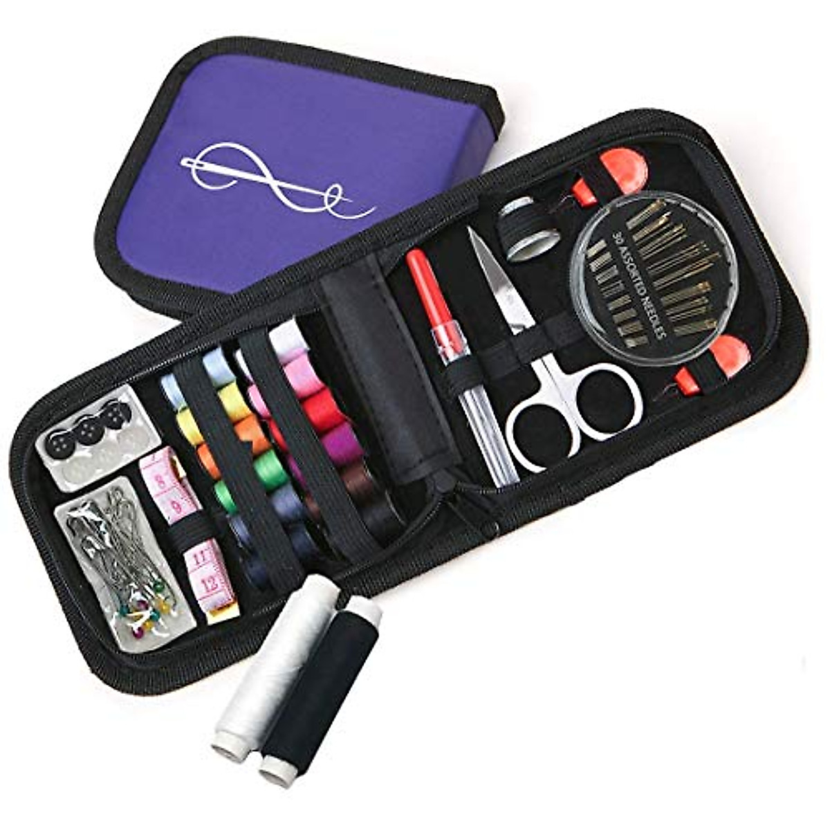 Craftlab Best Mini Sewing Kit with Sewing Survival Ebook, 78 Emergency Accessories For Home, Travel, Emergency