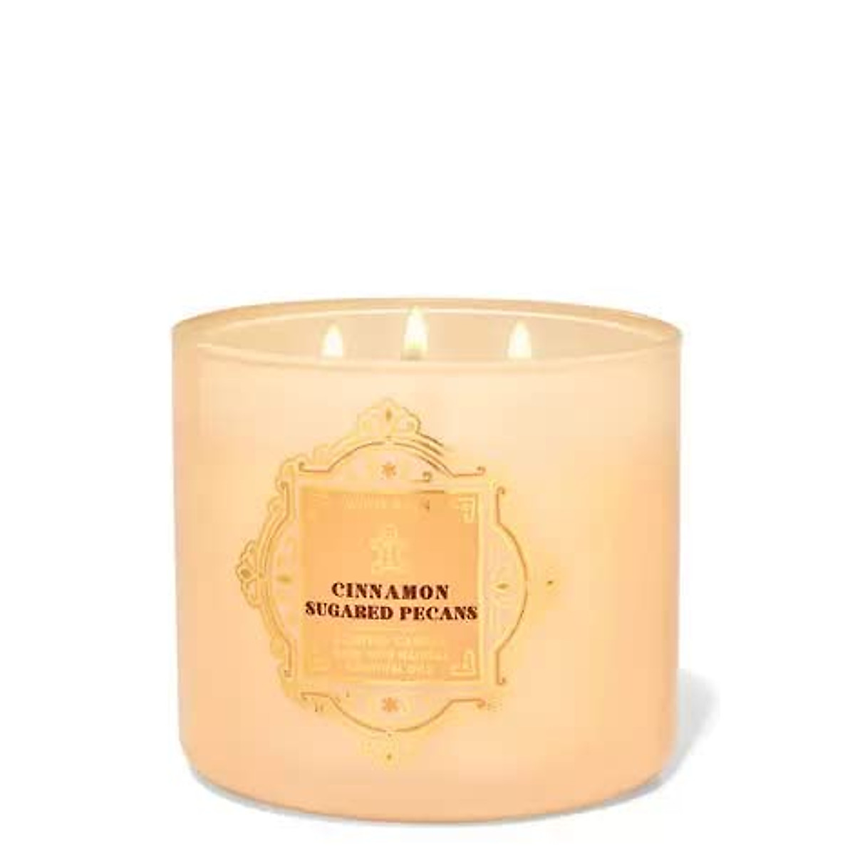 Bath & Body Works, White Barn 3-Wick Candle w/Essential Oils - 14.5 oz - 2021 Christmas & Winter Scents! (Cinnamon Sugared Pecans)
