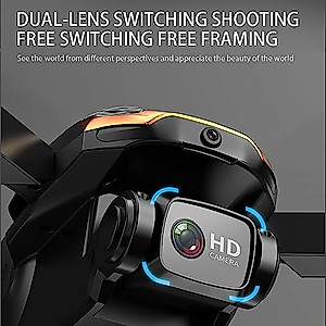 ZZKHGo Drone with Dual 1080P HD Camera Remote Control Toys Gifts for Boys Girls with Altitude Hold Headless Mode One Key Start Speed Adjustment (Black(Single Camera))