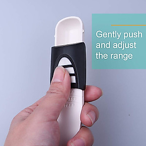 Adjustable Measuring Spoon White,Creative Double End Adjustable Scale, Eight Stalls Measuring Spoon,Measuring Dry/Semi-Liquid Ingredients,Metering Spoon for Baking,Cooking,Coffee,Sugar,Salt,Powder.