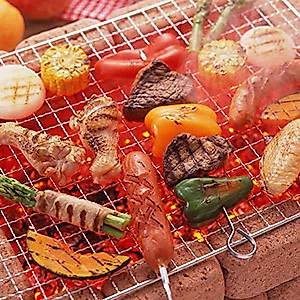 Multipurpose Stainless Steel Baking Wire Mesh Grill Bbq Net Mesh Barbecue Racks Picnic Tool for Family Gatherings, Garden Parties, Picnics