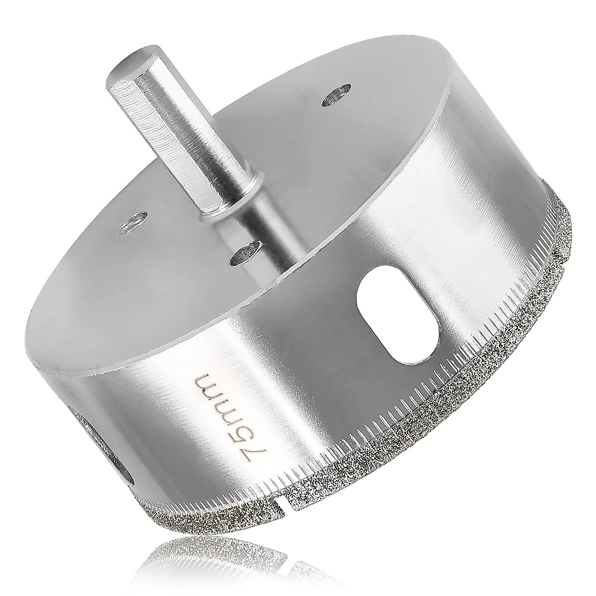 Luomorgo 75mm/3 inch Diamond Hole Saw, 1.1 inch Cutting depth Diamond Diamond Drill Bits for Glass Ceramic Marble Porcelain Tile Granite Quartz Gemstone