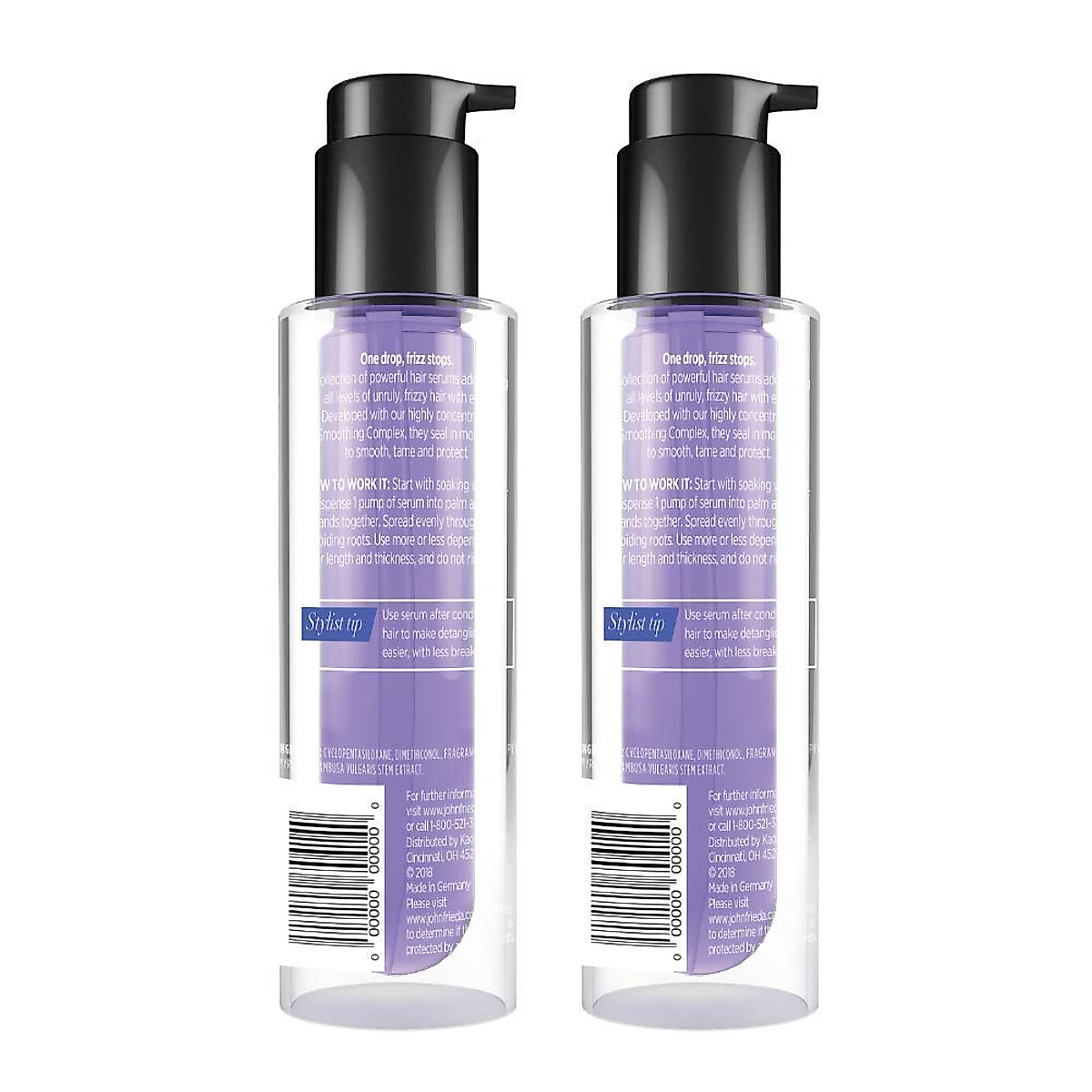 John Frieda Frizz-Ease Extra Strength Hair Serum, 1.69 Fl Oz (Pack of 2)