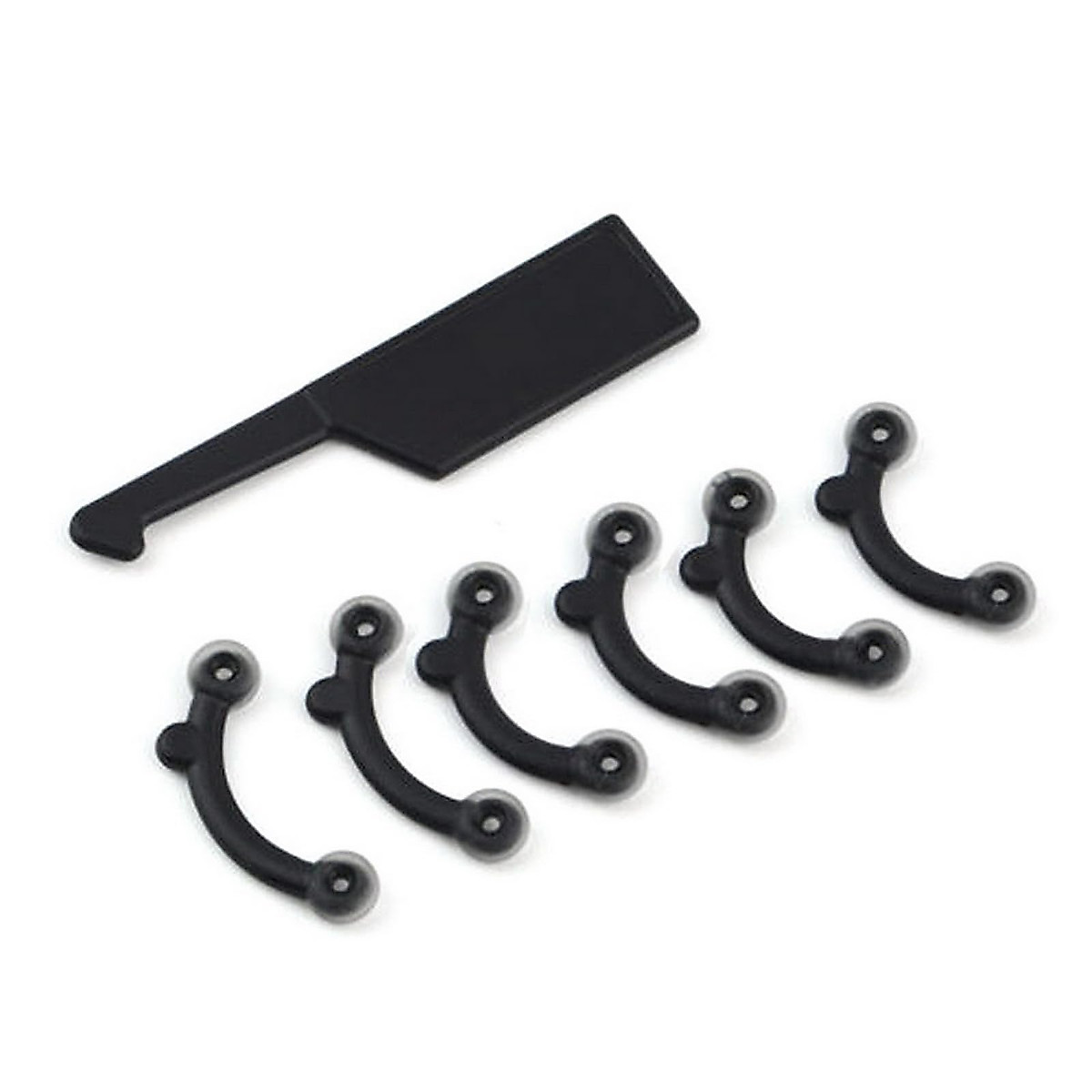 VANANA 3 Sizes Invisible Nose Lifter, Soft Silicone Nose Sharper Straightening Nose Up Corrector Tool, Comfortable Easy Install Removable (Black)