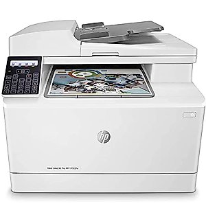 HP Laserjet Pro MFP M183FW All-in-One Wireless Color Laser Printer, Print&Copy&Scan&Fax, 16ppm, 600x600 dpi, Mobile Printing, 2-line Display, 35-Page ADF, Lanbertent Printer Cable