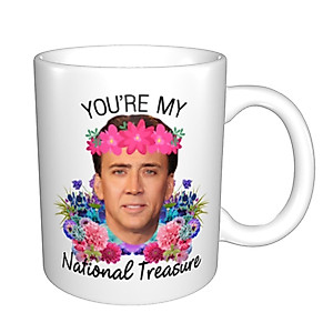SCSF Coffee Mug For Coffee Lover - You're My National Treasure Tea Cup -11 Ounce