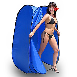 Pop-Up Room in a Bag Instant Portable Changing, Shower and Bathroom with Dura-light Steel Frame and Weather-Resistant material for for Pontoon / Deck / Fishing / Sail Boat. Included Tie-Down Kit.