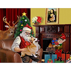 CafePress Santa's Welsh Corgi (7B) Mug Ceramic Coffee Mug, Tea Cup 11 oz