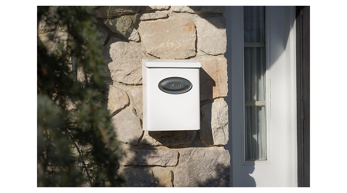 Architectural Mailboxes Designer Galvanized Steel Locking Wall Mount ...