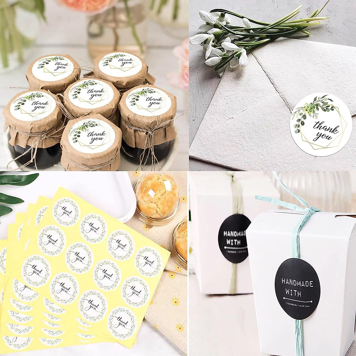 Inshoney Custom Stickers Thank You for Your Order Stickers Lables Personalized Sticker for Business Logo 1.5inch, 2inch, 100pcs,200pcs