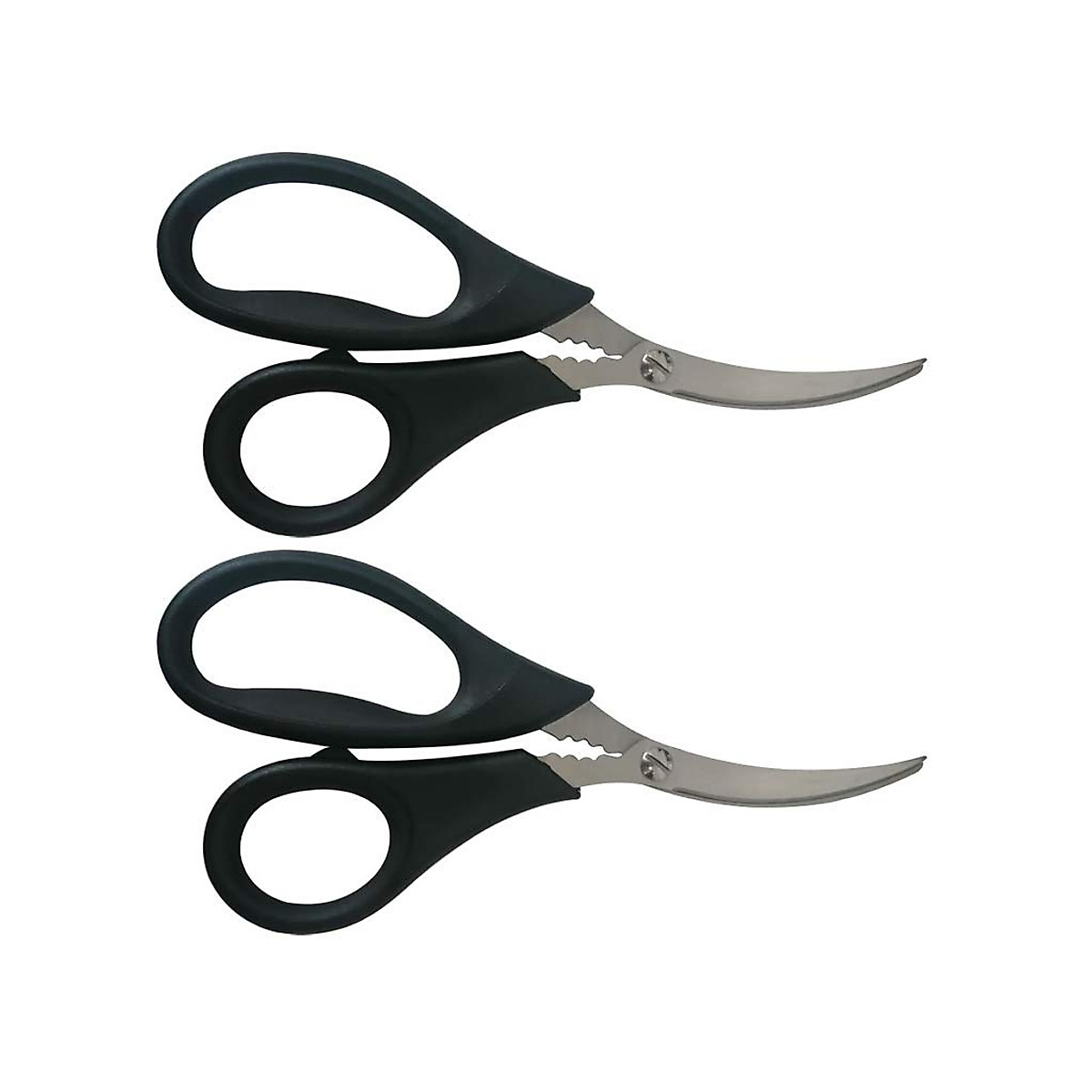 Shrimp Deveiner Scissors Tool, Shrimp Deveiner Cleaner - Seafood Scissors, Lobster Shrimp Scissors Tool, Lobster, Crawfish, Prawns Deveiner Scissors, Crab Leg Cracker, Pack of 2