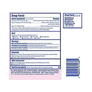 Boiron Cyclease PMS Relief Tablets for Symptoms from PMS of Bloating, Aches, Mood Swings, and Irritability - 60 Count