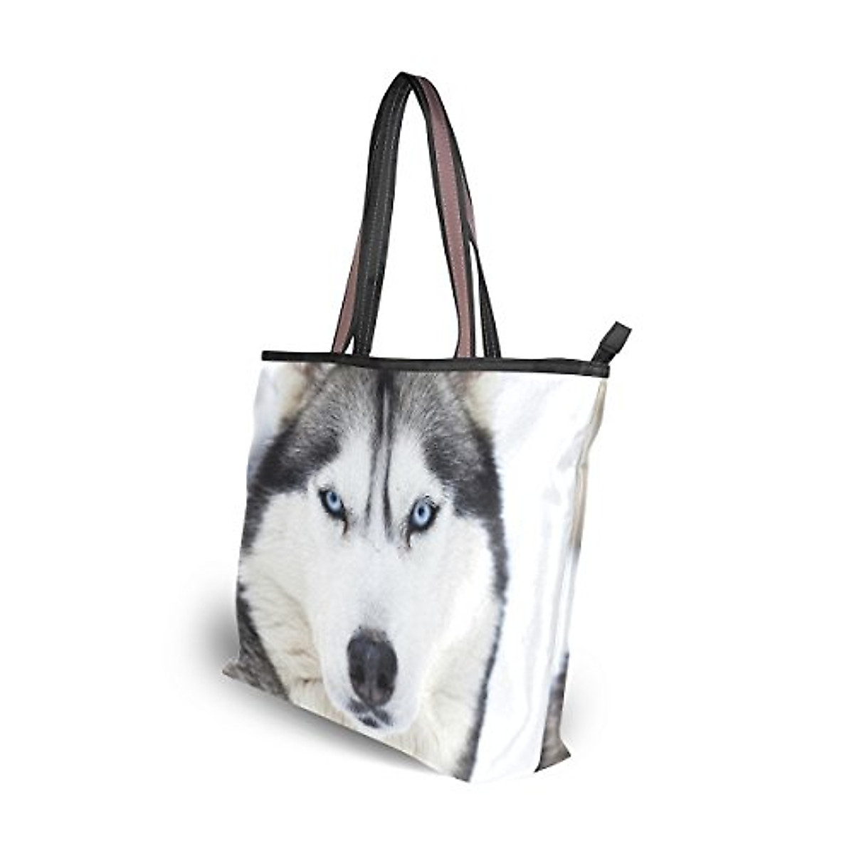 My Daily Women Tote Shoulder Bag Husky Dog Handbag Large