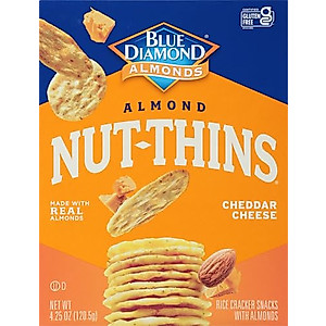 Blue Diamond Almond Nut Thins, Cheddar Cheese, 4.25 Oz