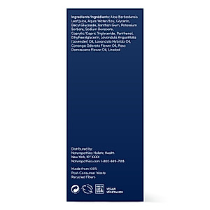 Naturopathica Aloe Vera Cleansing Gel, Facial Cleanser with Aloe Vera and Lavender, Clarifying Face Wash for Men and Women, 5 fl oz