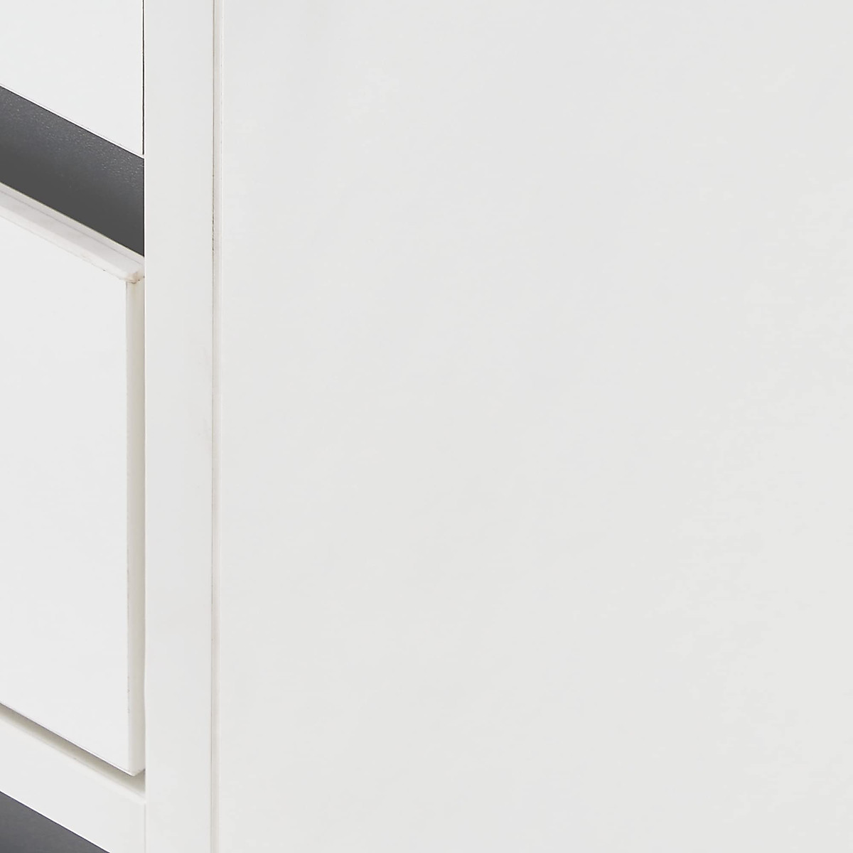 BarberPub Salon Trolley with Drawers Barber Cart Storage Cabinet Beauty Organizer Spa Equipment 2039 (White)