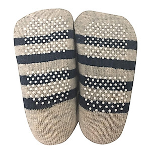 BSLINO Baby Socks 6 Pairs Non Skid 12-36 Months Baby Boys Girls Toddler Anti Slip Skid Slipper Stretch Socks Footsocks Sneakers Socks