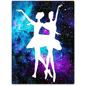 SXCHEN Blanket Sofa Bed Throw Lightweight Cozy Plush Ballet Beauty Dance Purple Galaxy Nebula 50"x60"