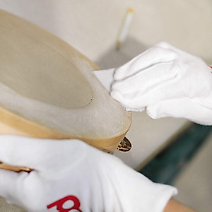 Meinl Percussion AE-MTAH2BO Artisan Edition Maple Tambourine with Calf Skin Head and Bronze Jingles, 2 Rows