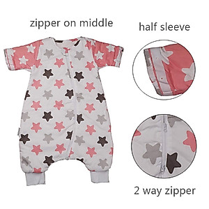 BLOOMSTAR Baby Sleep Sack Early Walker,2.5 Tog Toddler Sleeping Sack with Long Sleeves Girl Kids Wearable Blanket with Leg Cotton Warm Large Sleeping Bag 12M 24M