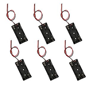 2 x 1.5V AAA Battery Holder Case Box with Red and Black Wire Leads (2AAA-6 pcs)