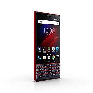 BlackBerry KEY2 LE (Lite) Dual-SIM (64GB, BBE100-4, QWERTZ Keypad, GSM Only, No CDMA) Factory Unlocked 4G Smartphone (Atomic Red) - International Version