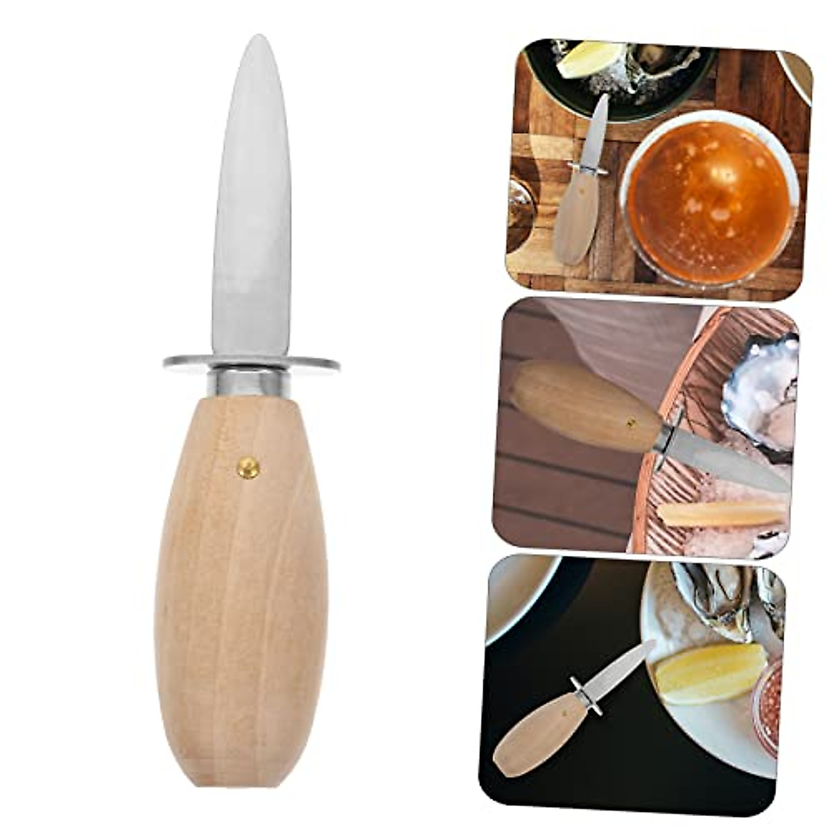 UPKOCH 1pc Consumption Knife Crab Opener Ar Multitool Oyster Opening Tool Cookies Cutter Kitchen Utensil Sets Household Tool Set Multifunctional Seafood Tool Kitchen Supply Wood Gadgets
