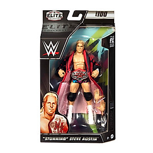 Mattel WWE "Stunning" Steve Austin Elite Collection Action Figure with Accessories, Articulation & Life-like Detail, 6-inch