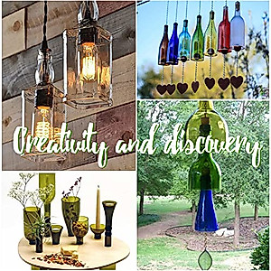 DoreenBow Arc Glass Bottle Cutter DIY Bottle Cutting Tool Kits for Different Angles, Square Round Oval Bottles Wine Beer Whiskey Champagne Bottles Cutting Machine