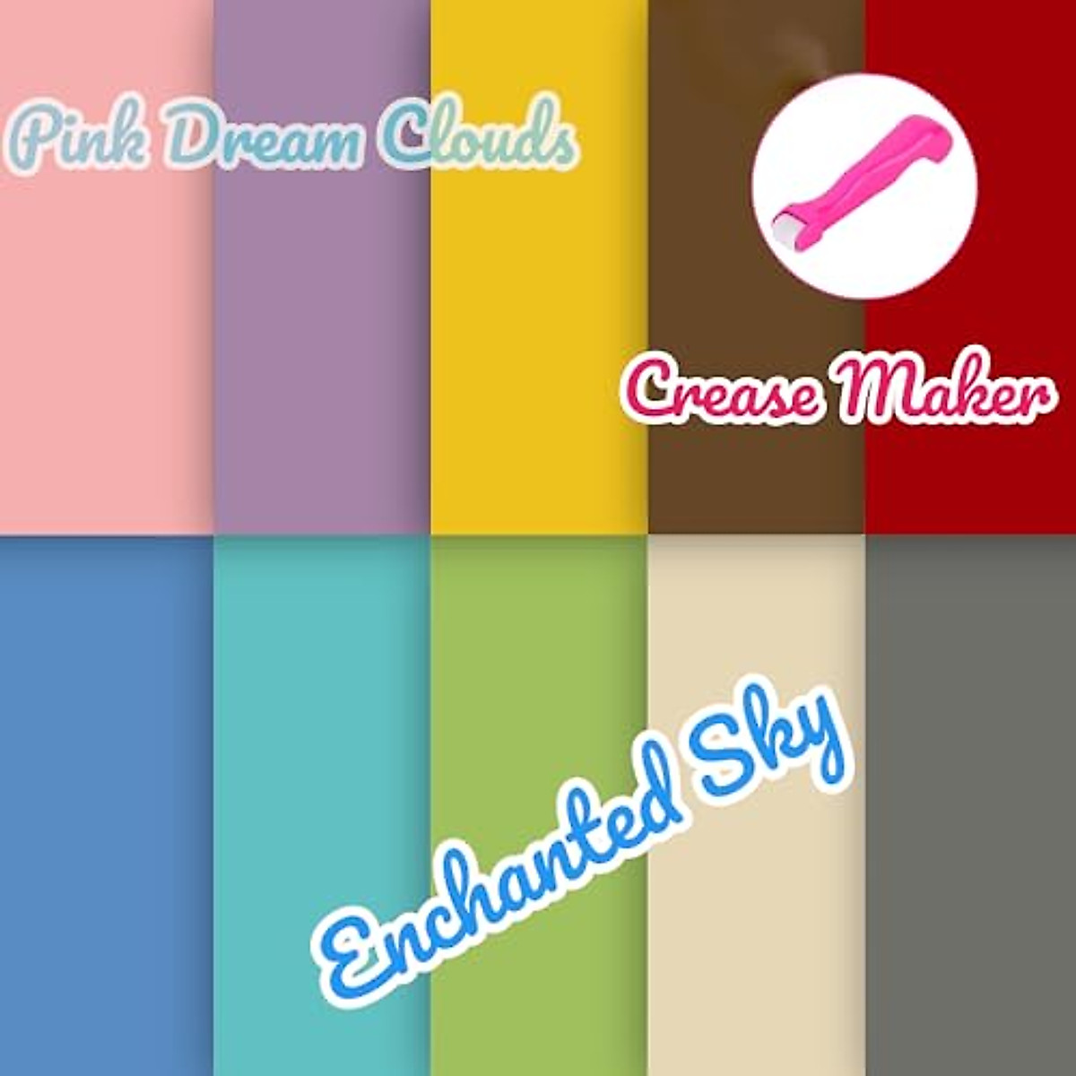 Pink Dream Clouds Fat Quarter Bundles - 100% Cotton Quilting Fabric Bundles 10pcs Fat Quarters 18x21-Medium Weight 5.2 oz - Fabric Quilting and Sewing -Crease Maker (Solids)