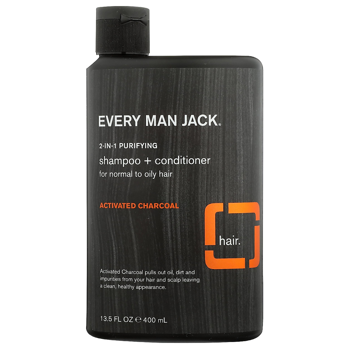 Every Man Jack Activated Charcoal Purrifying 2 In 1 Shampoo + Conditioner -13.5oz, 13.5 Oz