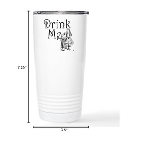 CafePress Drink Me Stainless Steel Travel Mug 20 oz. Insulated Stainless Steel Coffee Tumbler