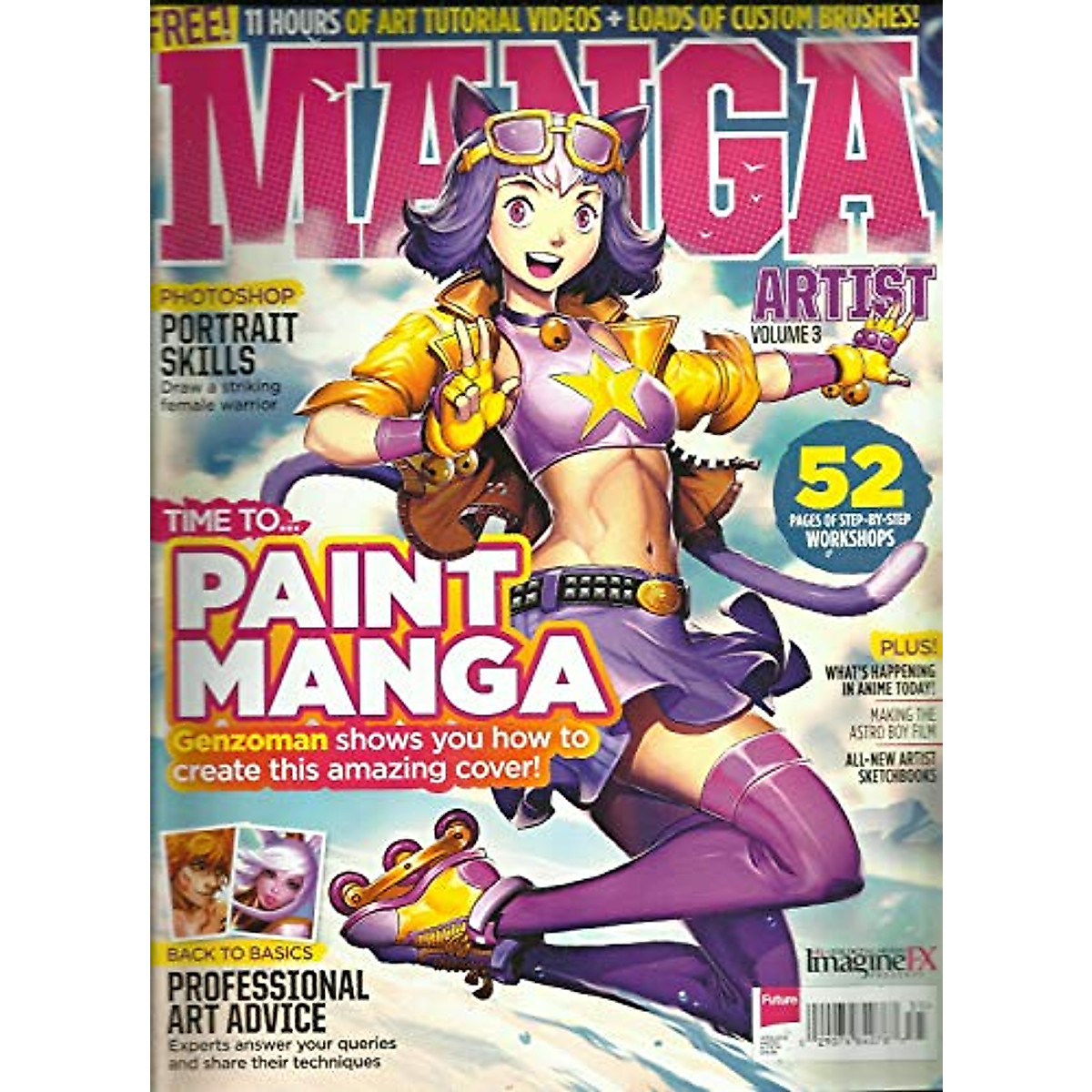 MANGA ARTIST MAGAZINE, ISSUE, 2016 VOL. 3 VIDEO & BRUSHES! NOT INCLUDE