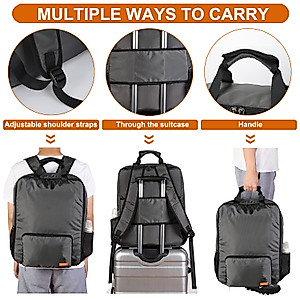 Mactso Stroller Travel Bag Compatible with GB Pockit and GB Pockit Air Plus All Terrain, Lightweight Stroller Travel Backpack for Airplane (Grey, M)