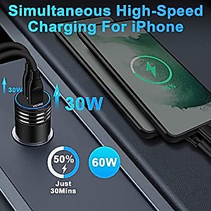 Android USB C Samsung Super Fast Charger for Samsung Galaxy S23 S23+ S23 Ultra S22+ S22 Ultra S21 fe S20 Note20 S10 A14 A54 A53 A13 A23 A03S A32, 25W PD Fast Wall Charger Car Adapter+Type C to C Cable