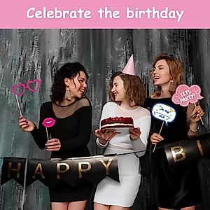 35Pcs Photo Booth Props for Birthday Weddings Graduation,Music Lyrics Themed Party Photo Booth for Music Fans,Social Media Party Props for Photo Booth