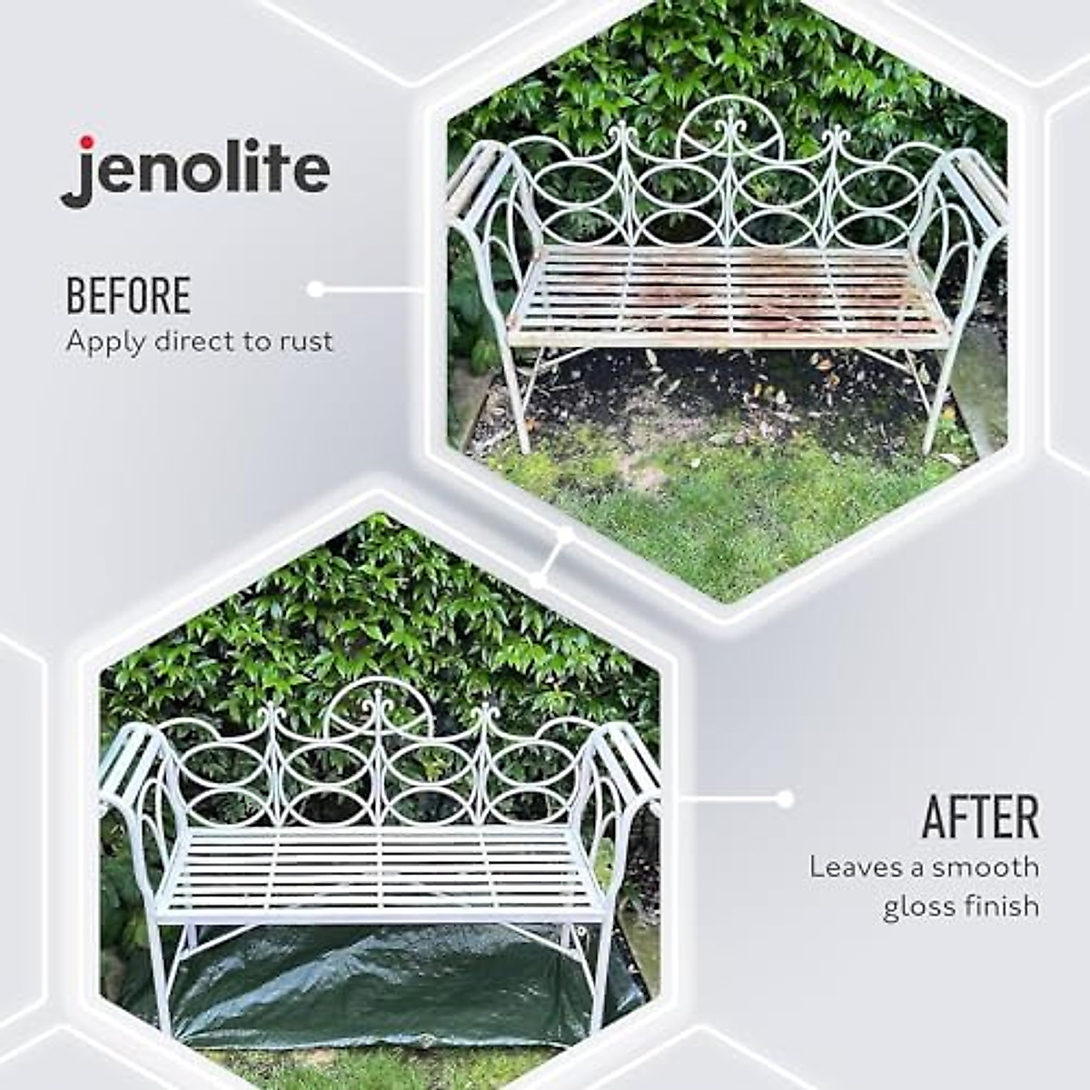 JENOLITE Directorust Spray Paint for Metal - COBALT BLUE - Gloss Finish for Indoor and Outdoor use - Multi-Surface for Metal, Plastic, Ceramic, Wood & Rusted Surfaces - 400ml (13.52fl oz), RAL5013